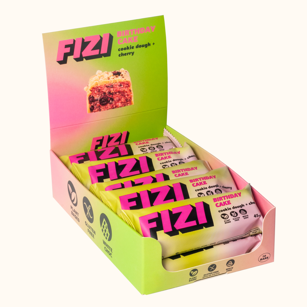 Batony proteinowe czekoladowe bez glutenu i bez cukru kup w Polsce - FIZI