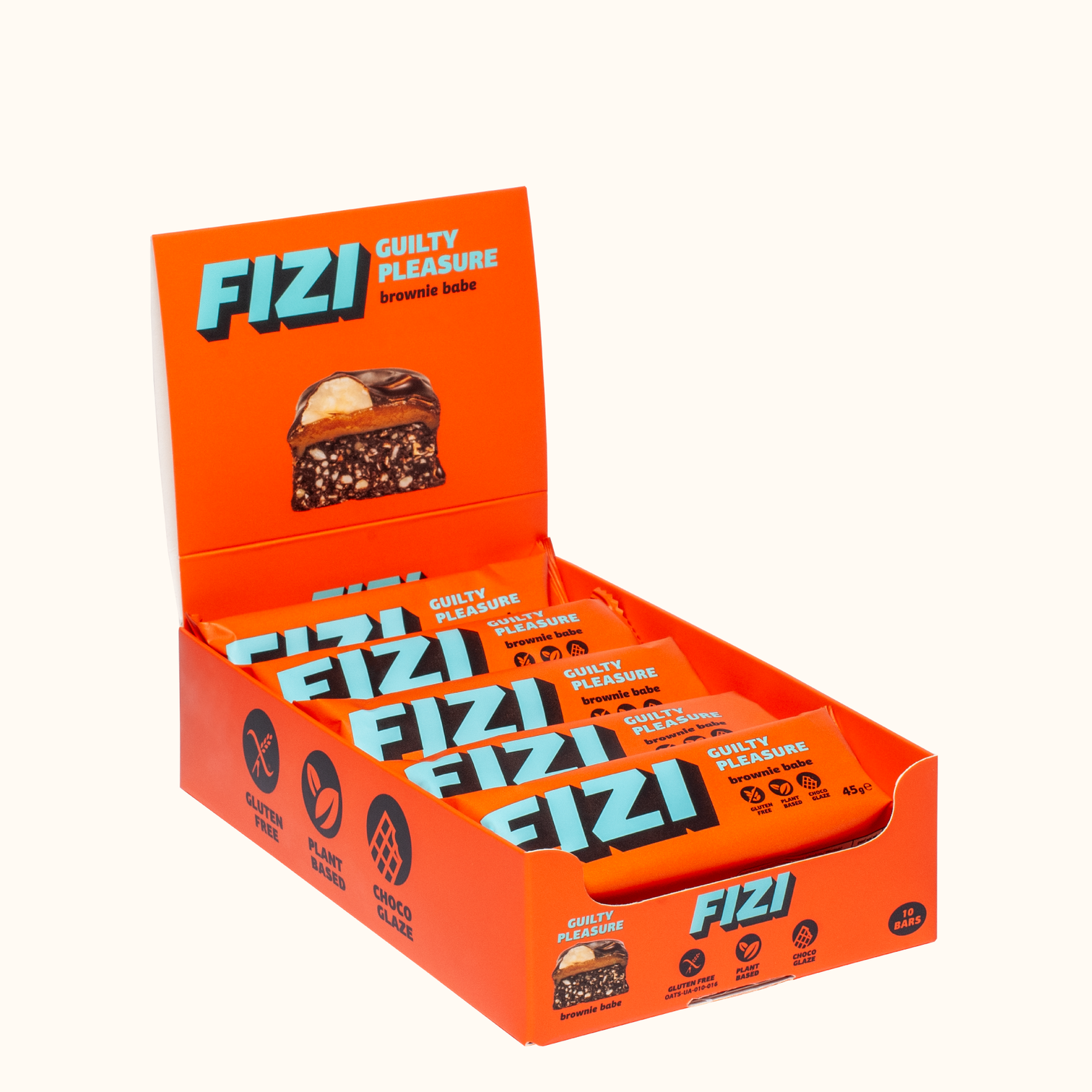 Batony proteinowe czekoladowe bez glutenu i bez cukru kup w Polsce - FIZI